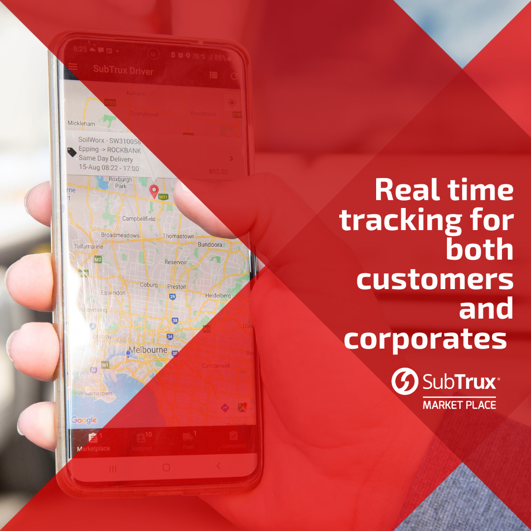 Real time tracking for both customers and corporates - SubTrux